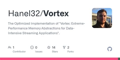 GitHub Hanel Vortex The Optimized Implementation Of Vortex Extreme Performance Memory