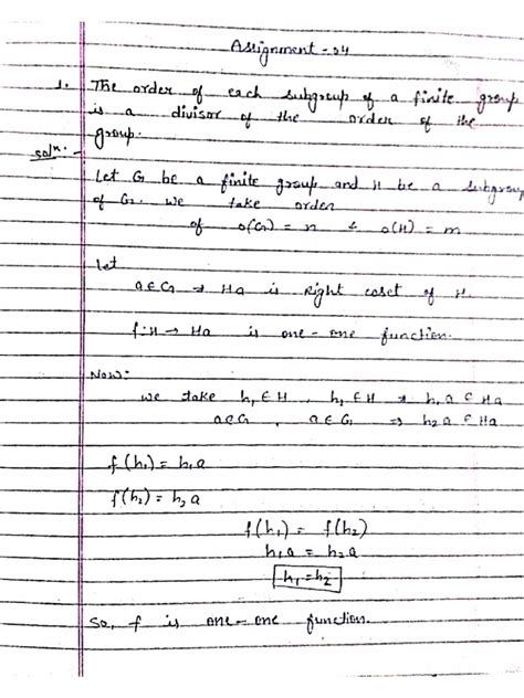 Algebra Assignment 4 Pdf