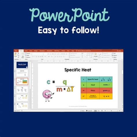 Specific Heat Notes High School Chemistry By The Chemistry Particle