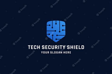 Premium Vector Tech Security Shield Logo Design