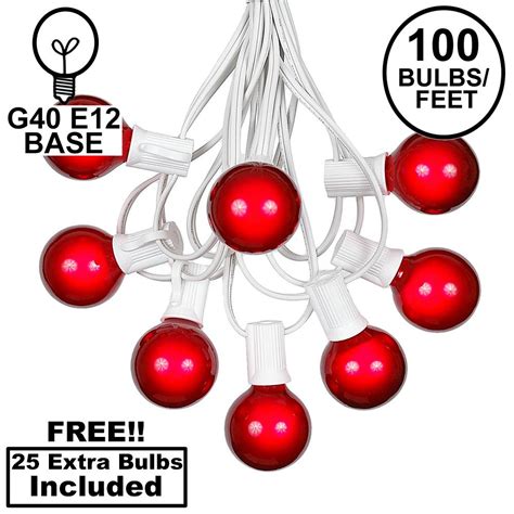 Globe String Lights With Incandescent G40 Bulbs
