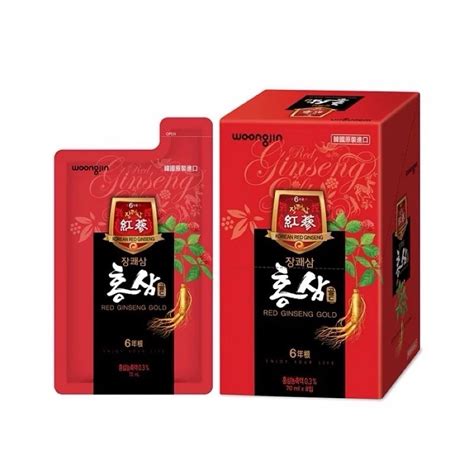 《現貨》 韓國熊津紅蔘飲 一盒8包 加糖 蝦皮購物