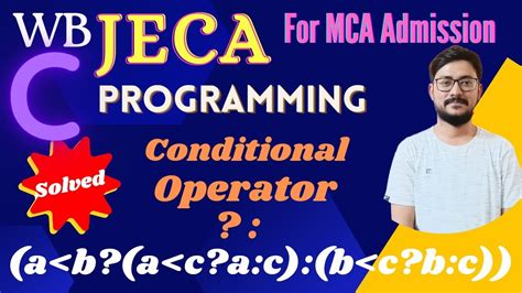 Conditional Operator With Example Ternary Operator In C Programming Wb Jeca Preparation