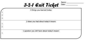 Exit Ticket Pack By Miss Teacher Lady TPT