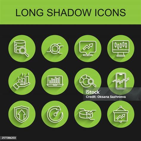 세트 라인 금융 성장 디지털 속도계 서버 파이 차트 인포 그래픽 보드 노트북 모바일 주식 거래 및 검색 데이터 분석 아이콘 벡터 0명에 대한 스톡 벡터 아트 및 기타 이미지