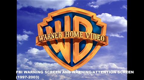 Warner Bros Fbi Warning Screen And Warningattention Scroll 1997 2003 4x3 Youtube Warner Bros Fbi Warning Screen And Warningattention Scroll 1997 2003 4x3 Youtube