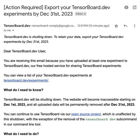 Tensorflow Tensorboard Is Shutting Down S H Posted On The Topic Linkedin
