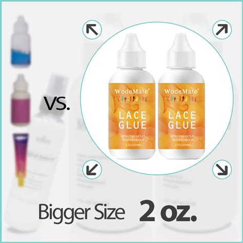 헤어 접착제 2oz 방수 레이스 가발 접착제 스트롱 홀드 레이스 접착제 본딘 접착제 헤어 교체 접착제 리무버 헤어 도구 및 액세서리