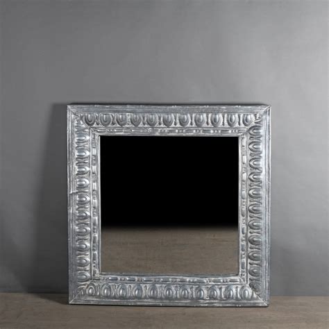 Quadratischer Spiegel Im Louis Philippe Stil Aus Zink