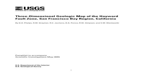 Pdf Three Dimensional Geologic Map Of The Hayward Fault · Pdf Filethree Dimensional Geologic
