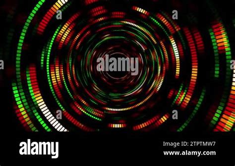 Abstract Digital Background Big Data Visualization Circular Rotations Of Fantasy Circle Of