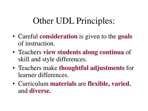 PPT Using UDL Principles PowerPoint Presentation Free Download ID