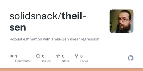 Github Solidsnack Theil Sen Robust Estimation With Theil Sen Linear
