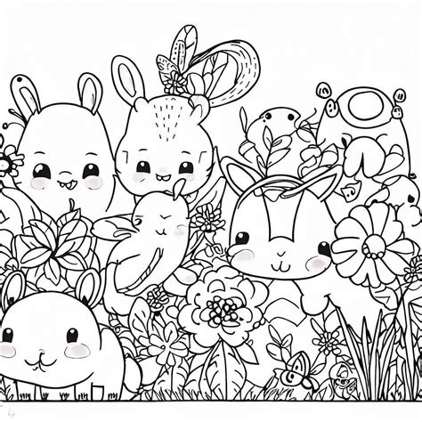 Desenhos De Bichinhos Do Jardim Muito Fofos Para Colorir E Imprimir