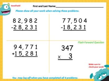 Adding And Subtracting Large Numbers 4 NBT 4 By Mrs Lind TpT