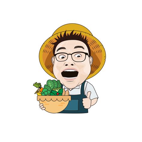 농부 캐릭터 농장 캐리커쳐 로고 디자인 제작 포트폴리오 식스맨