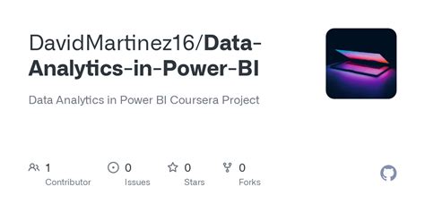 Github Davidmartinez16data Analytics In Power Bi Data Analytics In Power Bi Coursera Project