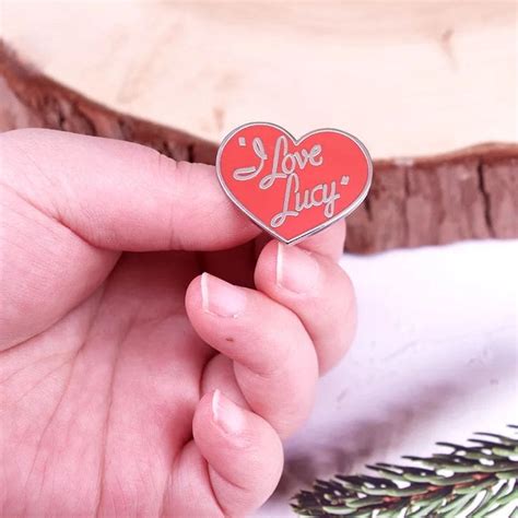 I Love Lucy ‘red Heart Enamel Pin Distinct Pins
