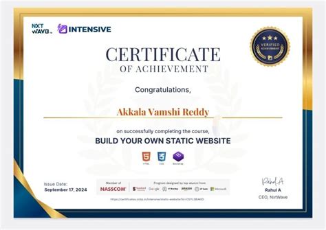 Vamshi Reddy Akkala On Linkedin 🌟 Excited To Share My Achievement 🌟 I Am Thrilled To Announce