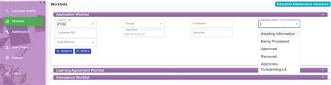 Application Worklist Worklists Learning Centre Portal User Guide