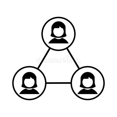 Female Connection Three Women In A Connected Circle Flat Design Style