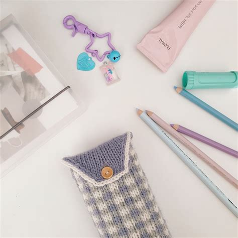 필통2핑크 블루 노랑 보라 입고