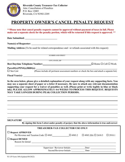 Tc Cp Form 100 Fill Out Sign Online And Download Fillable Pdf