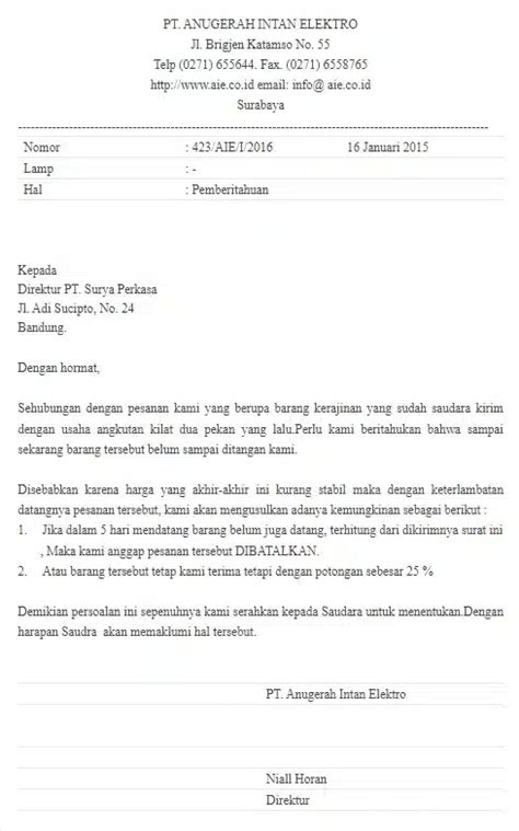 Contoh Surat Penawaran Barang Bentuk Official Style 1 Vrogue Co