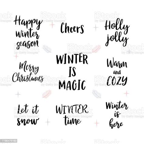 손으로 쓴 메리 크리스마스와 새해 복 많이 받으세요 문자 소원 말의 집합입니다 인사말 카드 또는 초대장의 디자인에 대한 서예 개념에 대한 스톡 벡터 아트 및 기타 이미지