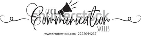 Good Communication Skills Vector Megaphone Illustration Stock Vector