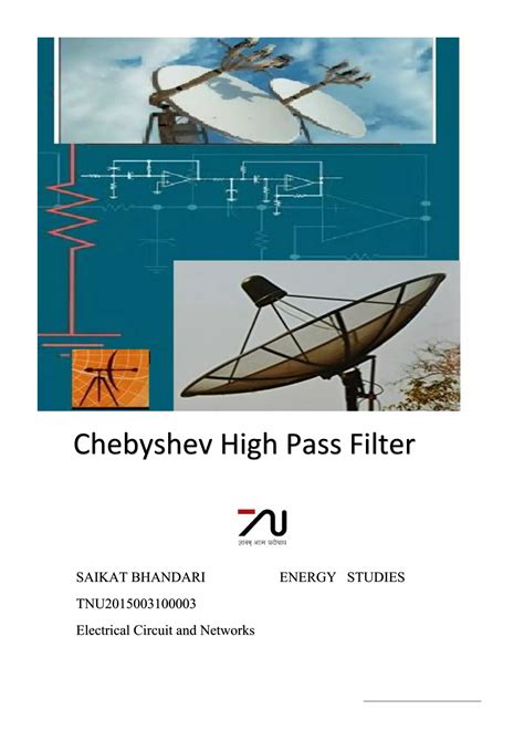 Chebyshev High Pass Filter Pdf