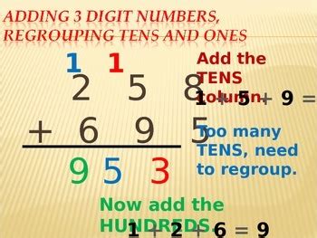 Adding And Subtracting Digit Numbers With Regrouping By Richard Donnell