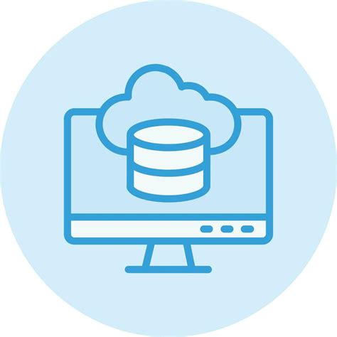 Cloud Database Vector Icon Design Illustration 35959615 Vector Art At