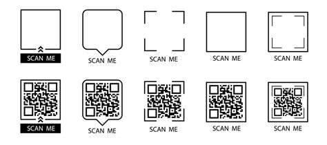 Premium Vector Qr Code Set Scan Me Scan Qr Code Icon Template Of Frames For Qr Code With Text