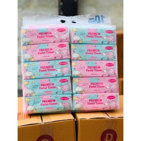 ทิชชูลายแกะ[1 แพ๊ค 10 ห่อ] ห่อละ 240แผ่น สินค้าพร้อมส่งในไทย Shopee Thailand