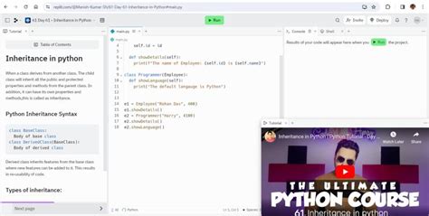 Learned Inheritance In Python Manish Kumar Shukla Posted On The Topic