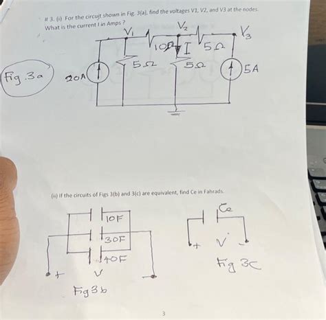 Solved Fig A I For The Circuit Shown In Fig A Chegg Com