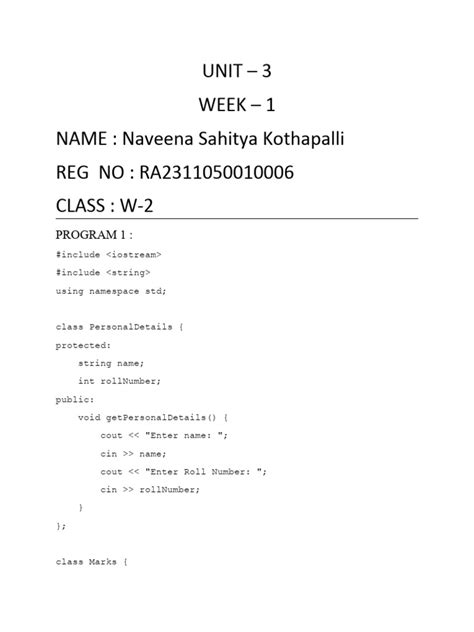 Unit3 Week1 Oodp Pdf Area Namespace
