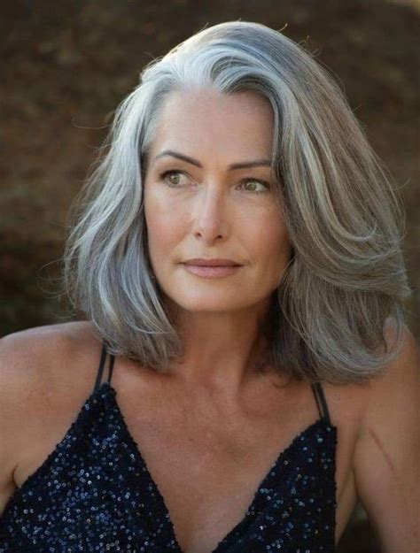 Grey White Hair Silver Grey Hair Long Gray Hair Blending Gray Hair