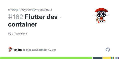 Flutter Dev Container · Issue 162 · Microsoftvscode Dev Containers