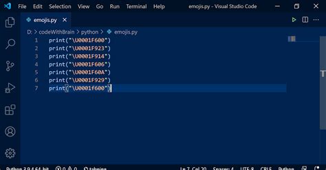 Python Program To Print Emojis