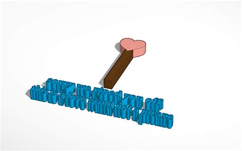 3d Design Minecraft Picaxe Tinkercad