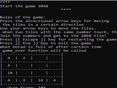 Github Ziakhan1995cpp Game 2048 Console Based 2048 Game In Cpp