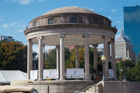 Gazebo With Ionic Columns In Boston Common Boston Massachusetts Usa Editorial Photography