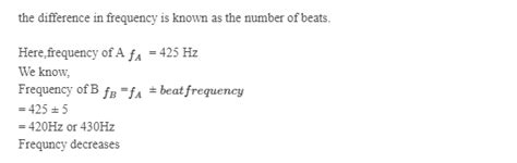 two sitar strings a and b playing the note dha are slightly out of