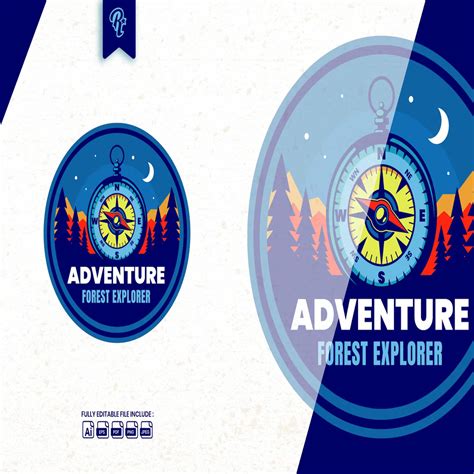 Adventure Compass Badge Logo