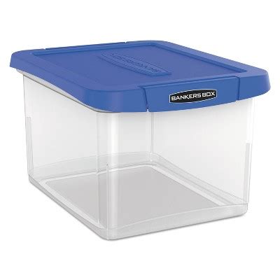 Bankers Box Heavy Duty Plastic File Storage X X Clear Target
