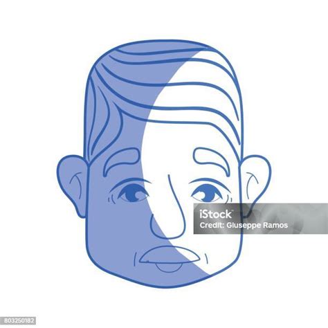 실루엣 수염과 헤어스타일 노인 얼굴 귀여운에 대한 스톡 벡터 아트 및 기타 이미지 귀여운 나이 남자 Istock