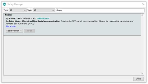 Sharer Is An Arduino And Net Communication Library