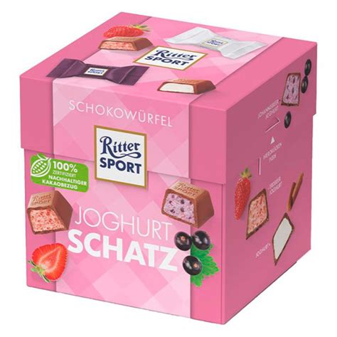 Шоколадные конфеты Ritter Sport Choco Cubes Joghurt с йогуртовой ...